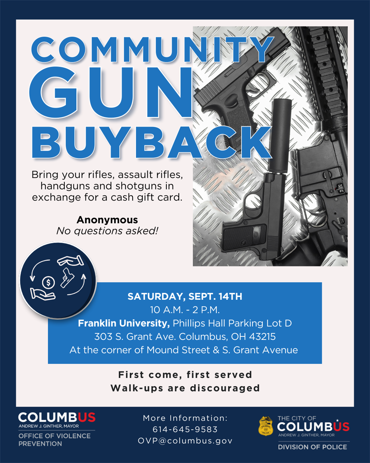 Community Gun Buyback - City of Columbus, Ohio
